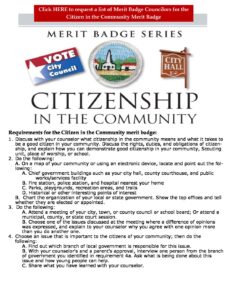 CItizen_in_the_Community_Merit_badge_requirements | Scouting America ...