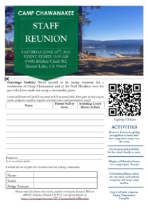 Camp Chawanakee Staff Reunion 2023 | Scouting America Sequoia Council