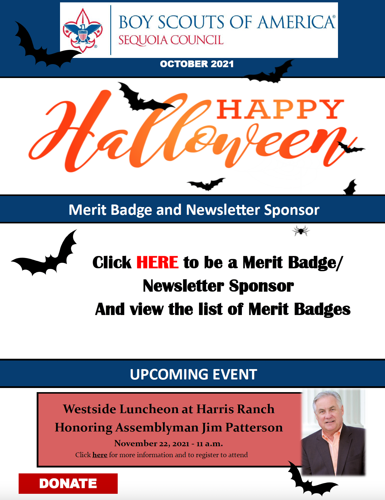 Previous Monthly Merit Badge Newsletters | Scouting America Sequoia Council