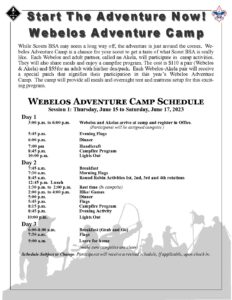 Webelos Adventure Camp Flyer 2023 05-05-2023 | Scouting America Sequoia ...