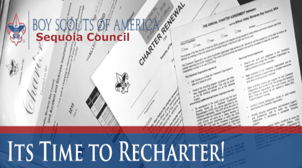 Recharter Banner | Scouting America Sequoia Council